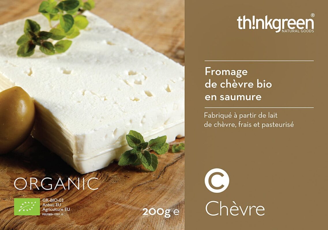 Organic Greek goat’s cheese in brine - ThinkGreen – Biological and ...